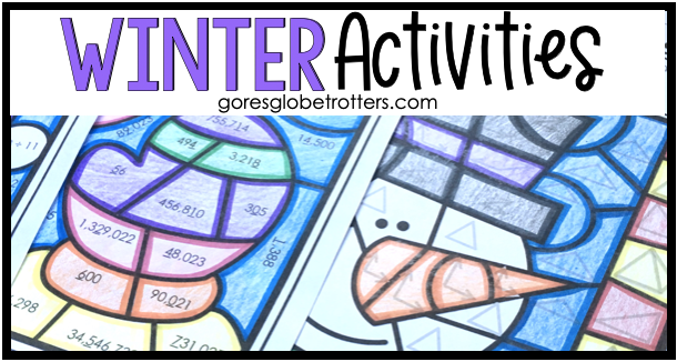 Winter Math Activities - Gore's Globetrotters